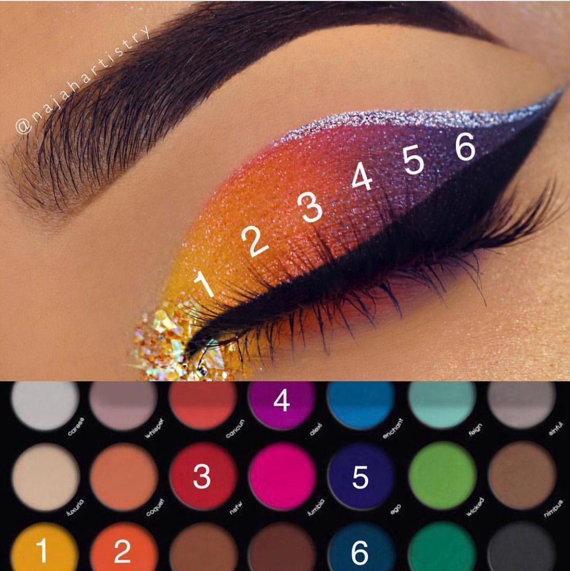 James charles palette looks store